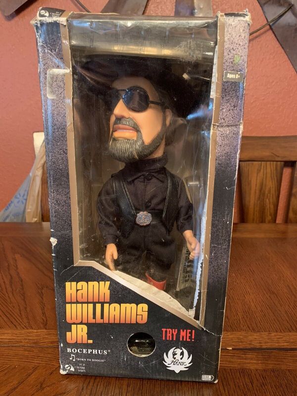 HANK WILLIAMS JR. BOCEPHUS ANIMATED SINGING DOLL “BORN TO BOOGIE” 20 ...