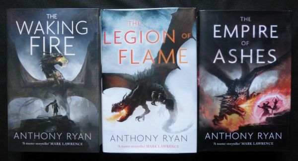 WAKING FIRE LEGION FLAME EMPIRE ASHES Anthony Ryan MATCHING SIGNED LTD ...
