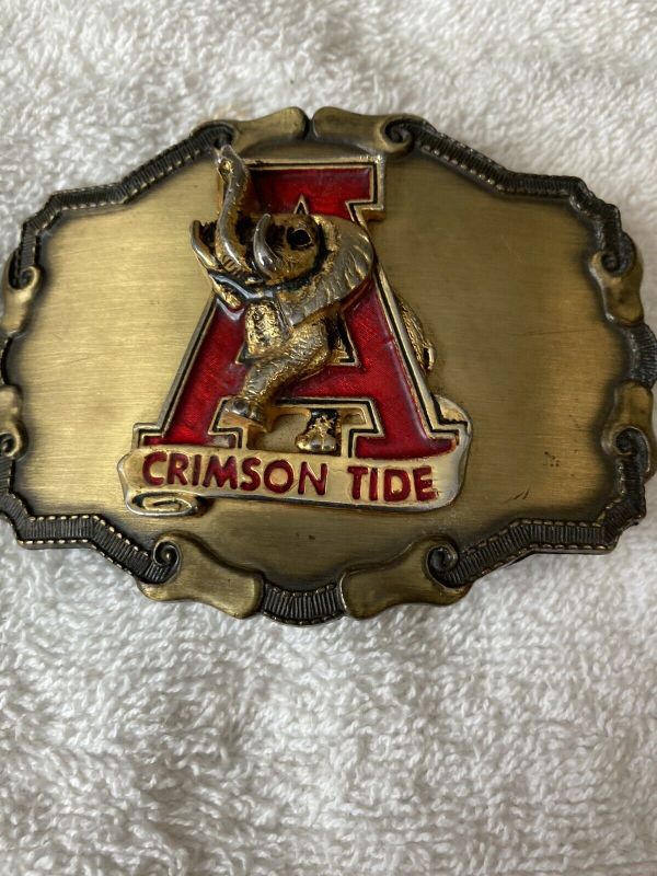 University Of Alabama Crimson Tide Belt Buckle But Good Shape | #64141391