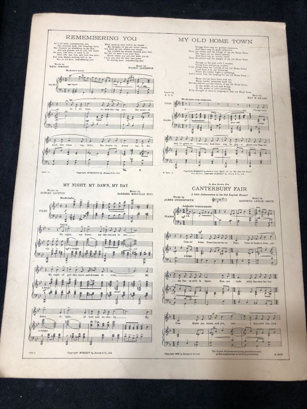 1913 Danny Boy Vintage Sheet Music - Adapted From Old Irish Air By Fred ...