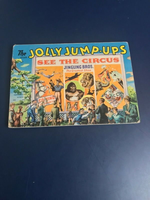 The Jolly Jump Ups See The Circus Vintage Pop - Up Book 1944 Listing ...