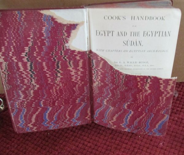 1921 COOK ' S Handbook For Egypt And The Sudan BY Sir Wallis Budge Maps ...