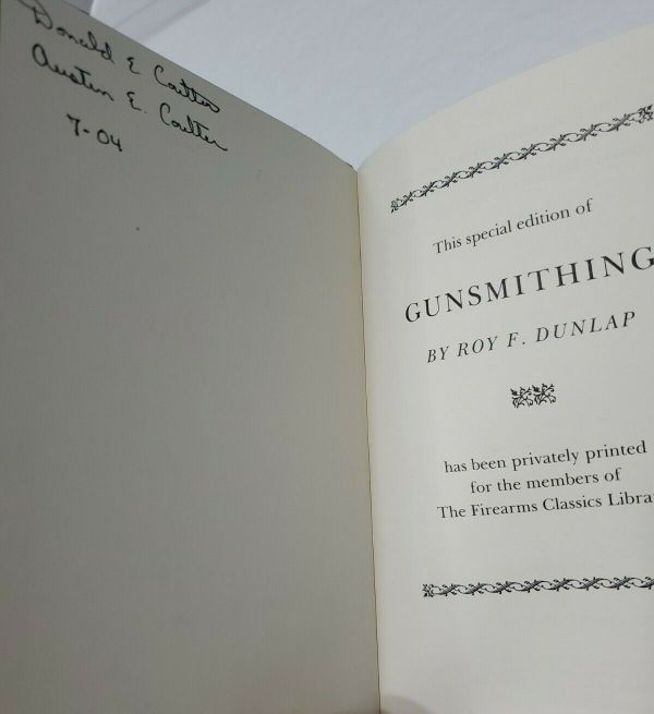 GUNSMITHING Roy F. Dunlap NRA Firearms Classics Library Gunsmith Guns ...