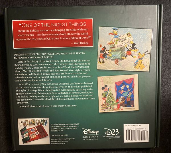From All Of Us To All Of You The Disney Christmas Card (Disney. By Jeff ...