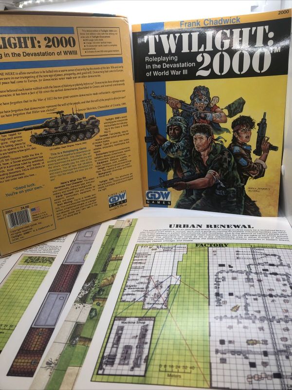 RPG Twilight 2000 GDW Deluxe Edition MAPS COMPLETE SET 1990 Chadwick ...