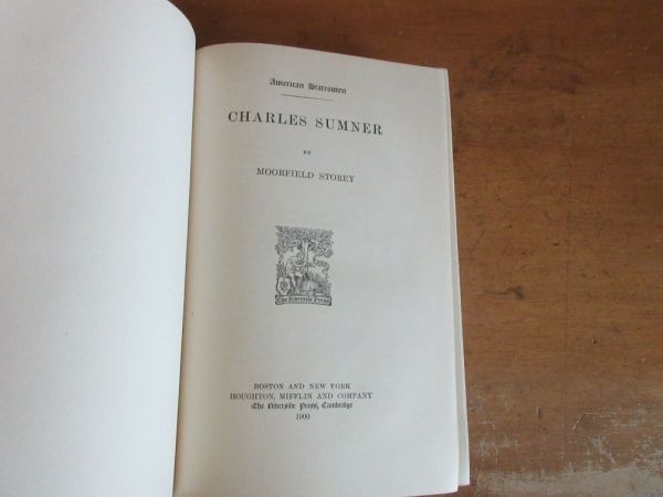 Old LIFE OF CHARLES SUMNER Book SOUTH SLAVERY CIVIL WAR POLITICIAN ...