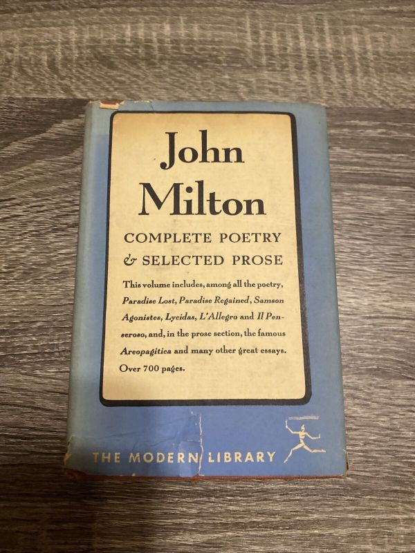 Complete Poetry And Selected Prose Of John Milton (1950) The Modern ...