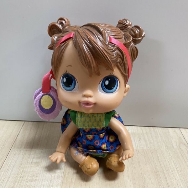 Baby Alive Crib Life Doll MAKAYLA SONG Retired 2010 Blue Eyes Brown ...