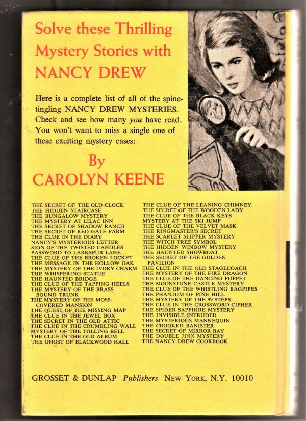 Vintage Nancy Drew Early Printing THE SECRET OF MIRROR BAY 1972 VF ...