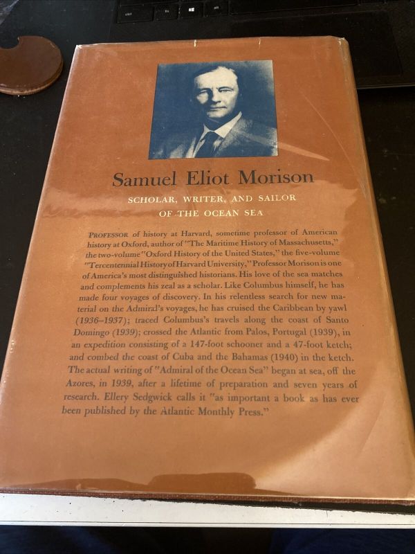 Admiral Of The Ocean Sea, Samuel Eliot Morison Christopher Columbus HC ...