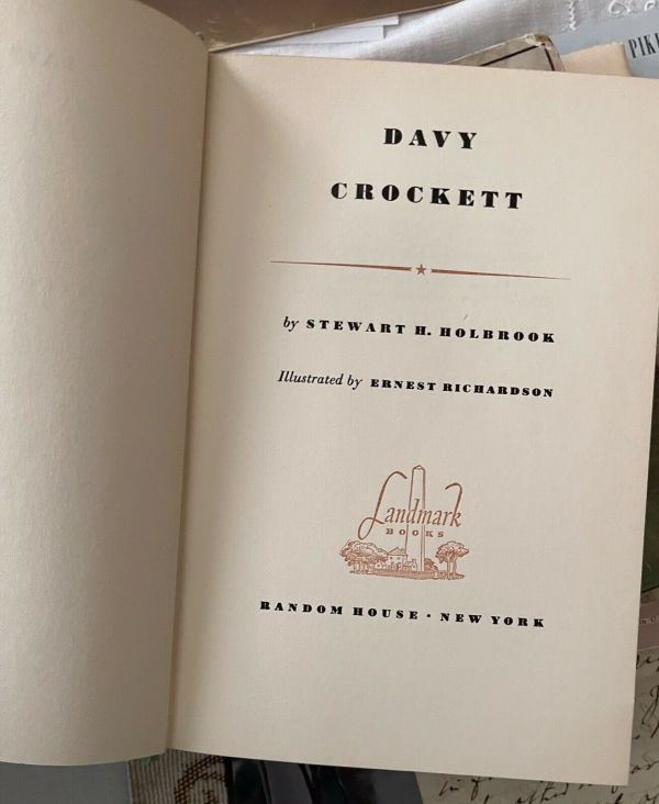 Davy Crockett By Stewart H. Holbrook Dustjacket 1955 | #64586486