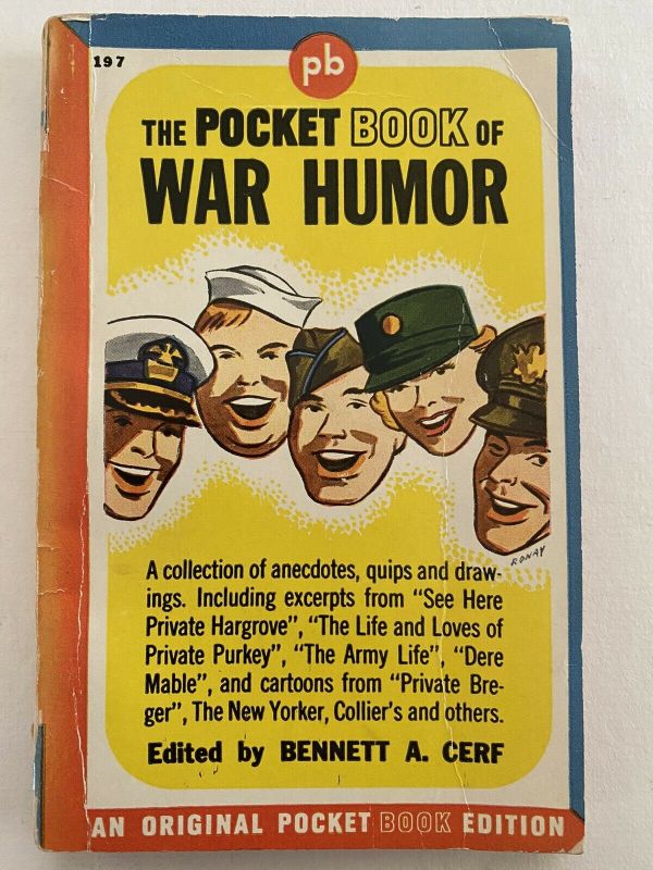 The Pocket Book Of War Humor 1944 Edited By Bennett Cerf WWII Humor VG ...