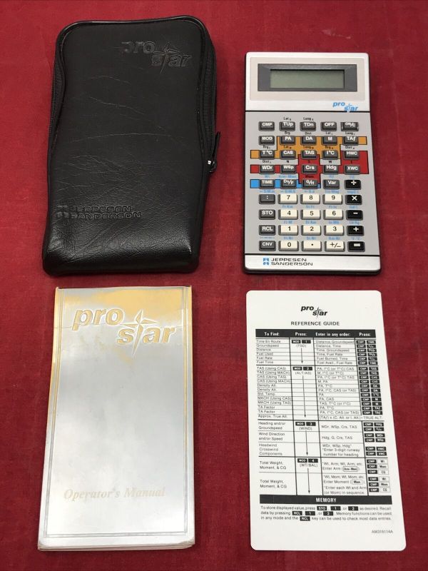 Texas Instruments TI Calculator Pro Star Jeppesen Sanderson Flight Nav ...