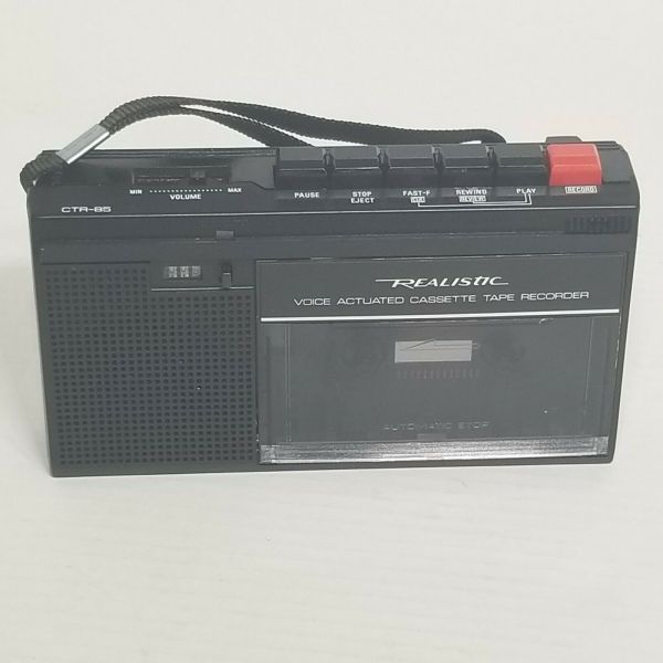Realistic CTR 85 Portable Cassette Tape Player Recorder Voice Actuated ...
